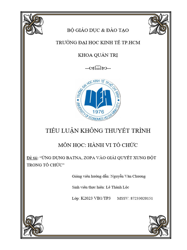 Hành Vi T CH C | PDF