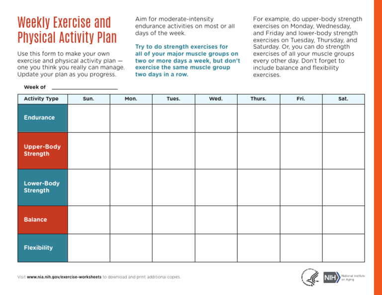 ADRIANA AGUILAR JUAREZ - Weekly-Exercise-Plan-Worksheet | PDF ...