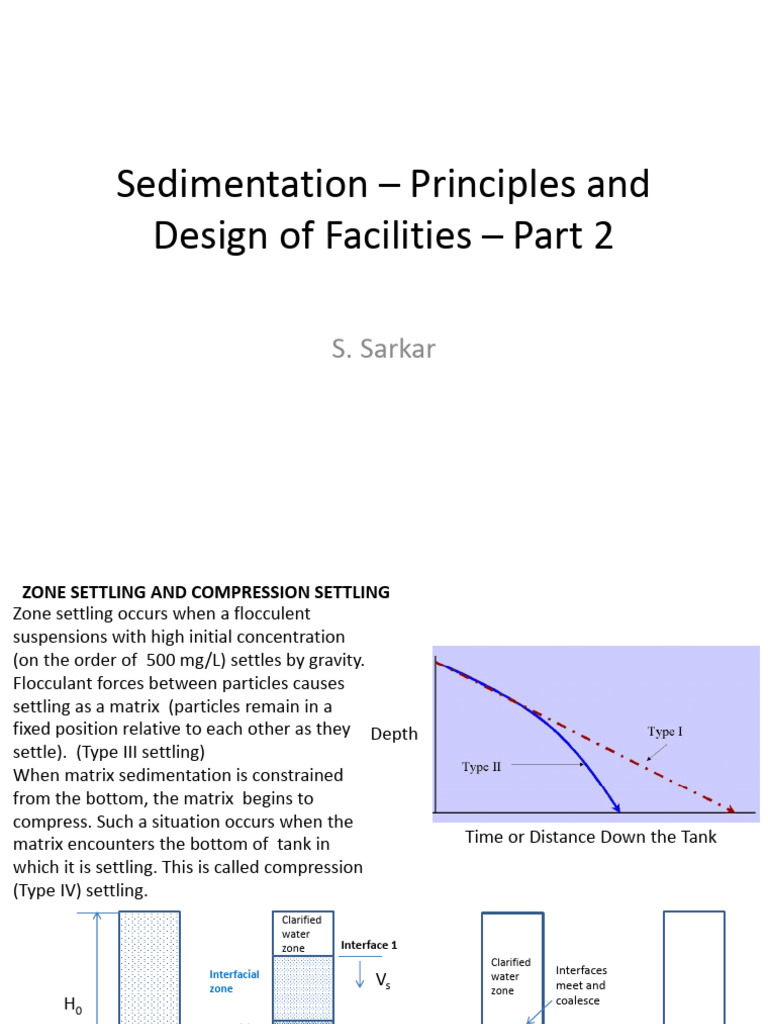ETE Sedimentation _ Principles and Design of Facilities Part 2 | PDF | Chemical Engineering ...