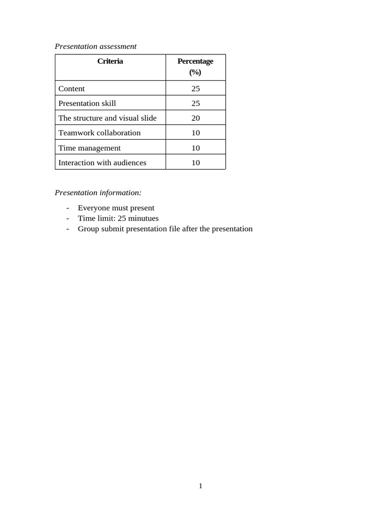 Presentation Instruction (2) | PDF