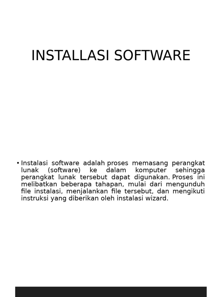 Installasi Software | PDF