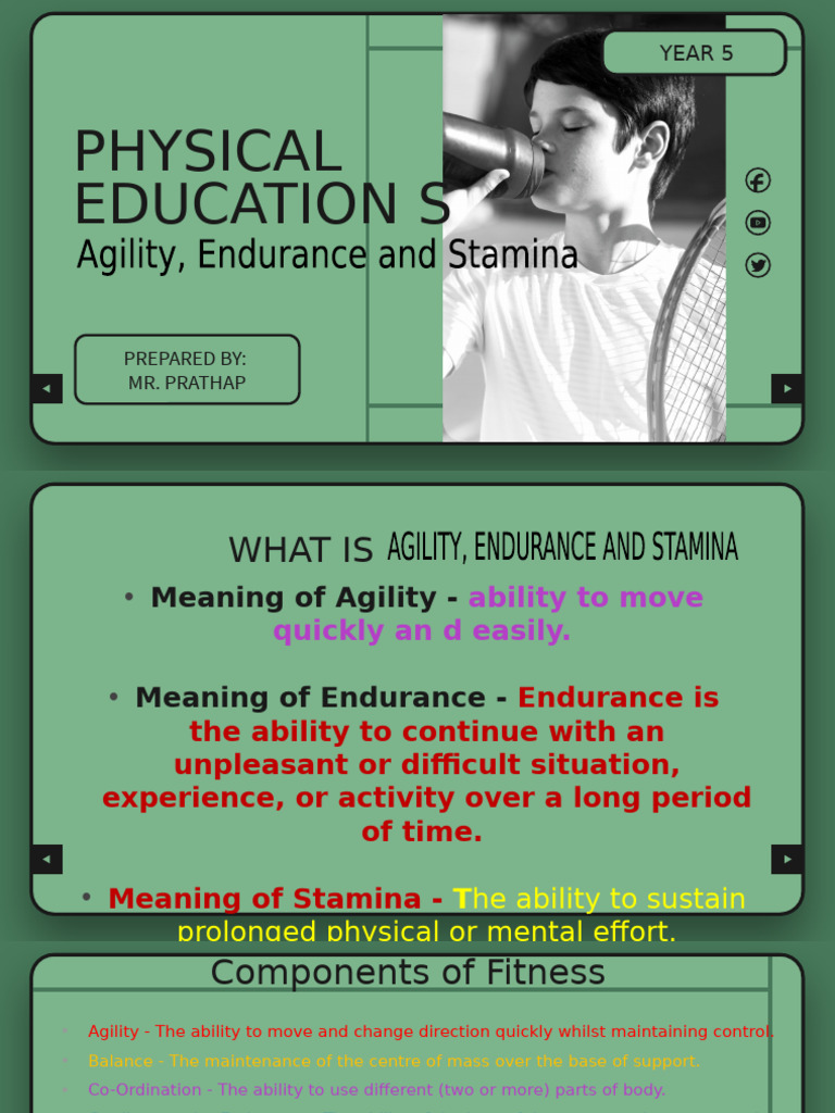 Physical Education - Agility, Endurance and Stamina | PDF