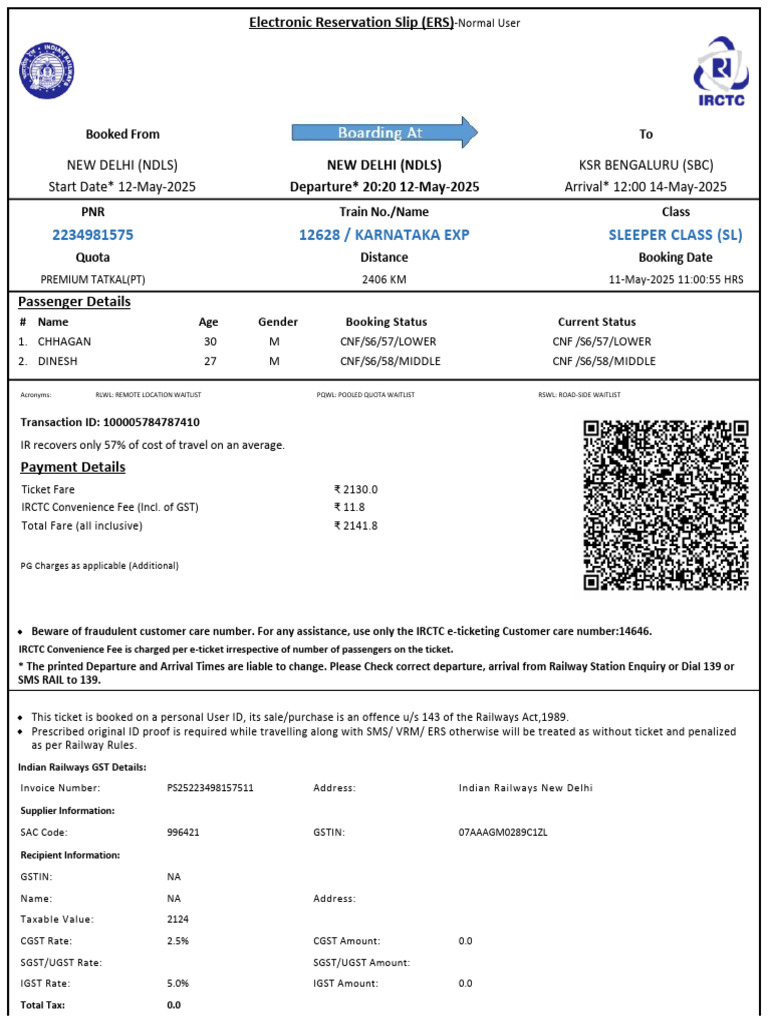 NDLS SBC 12628 Radhachauhhan | PDF | Identity Document | Payments