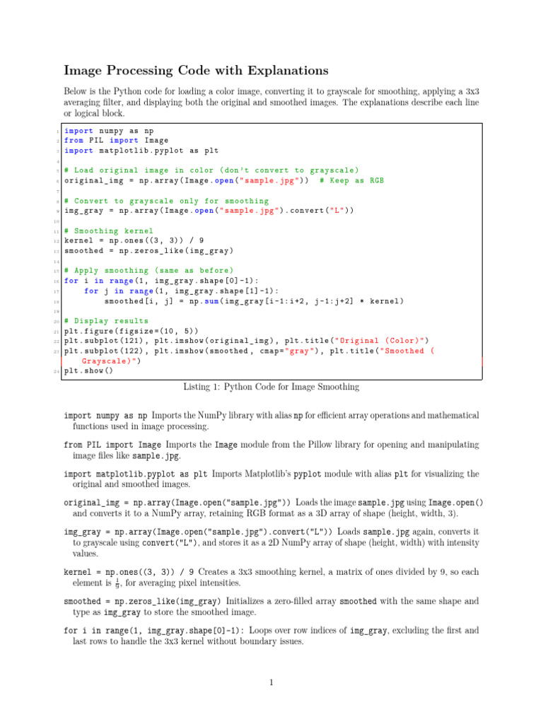 Image Processing From Color to Gray | PDF | Graphics | Image Processing