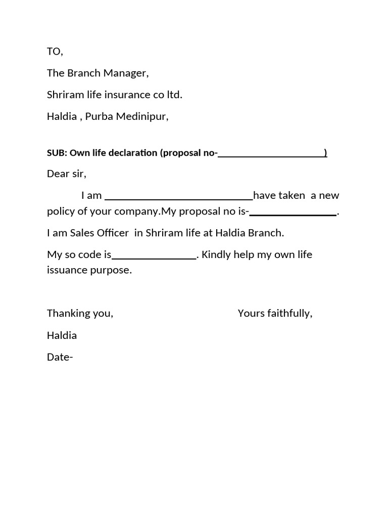 Own Life Declaration | PDF