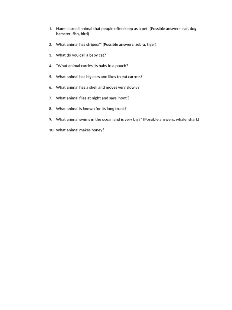 Animal Reading | PDF