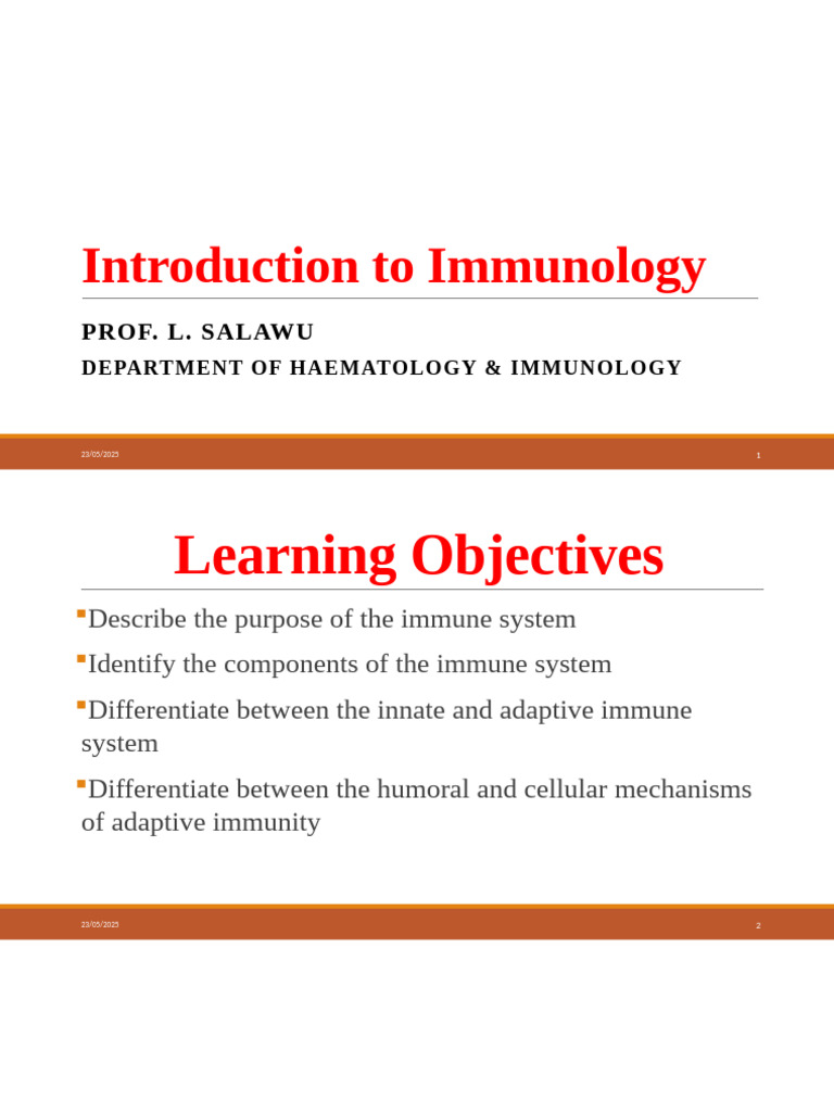 Introduction to Immunology Basics | PDF | Adaptive Immune System ...