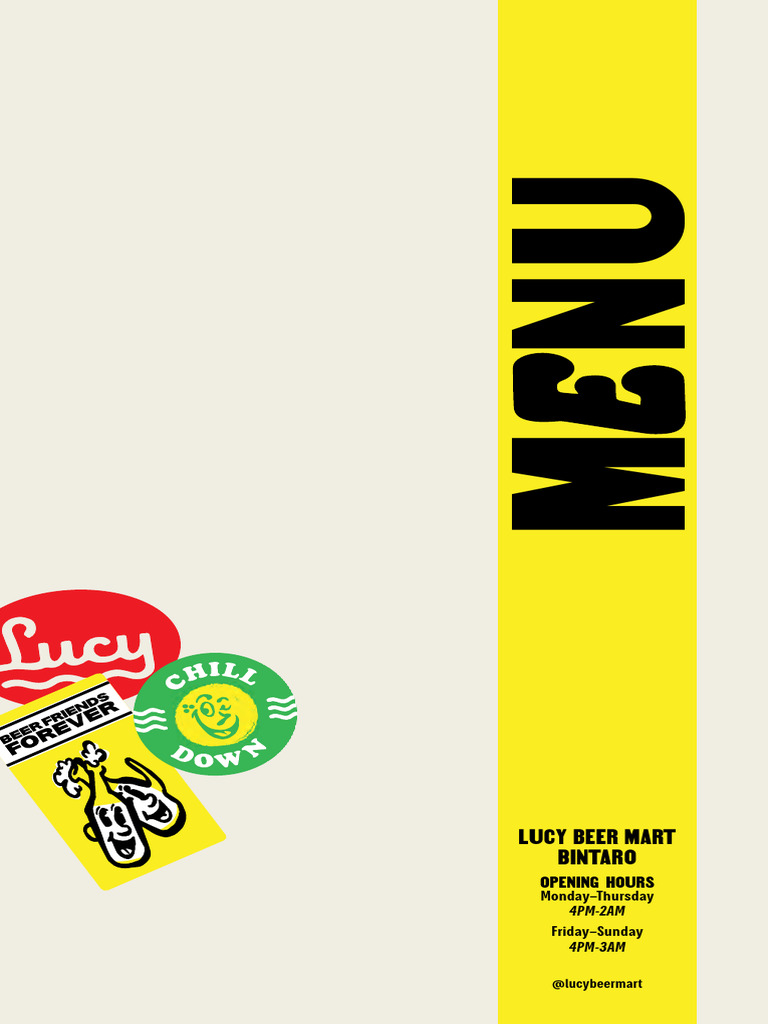 Lucy Beer Mart Bintaro Menu | PDF | Whisky | Drink