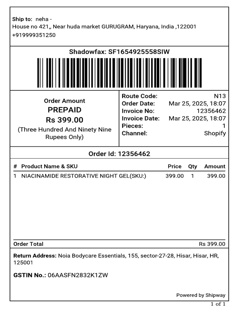 Shipping Label 788939851 777 | PDF