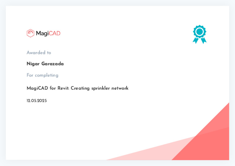 Magicad For Revit Creating Sprinkler Network Cert | PDF