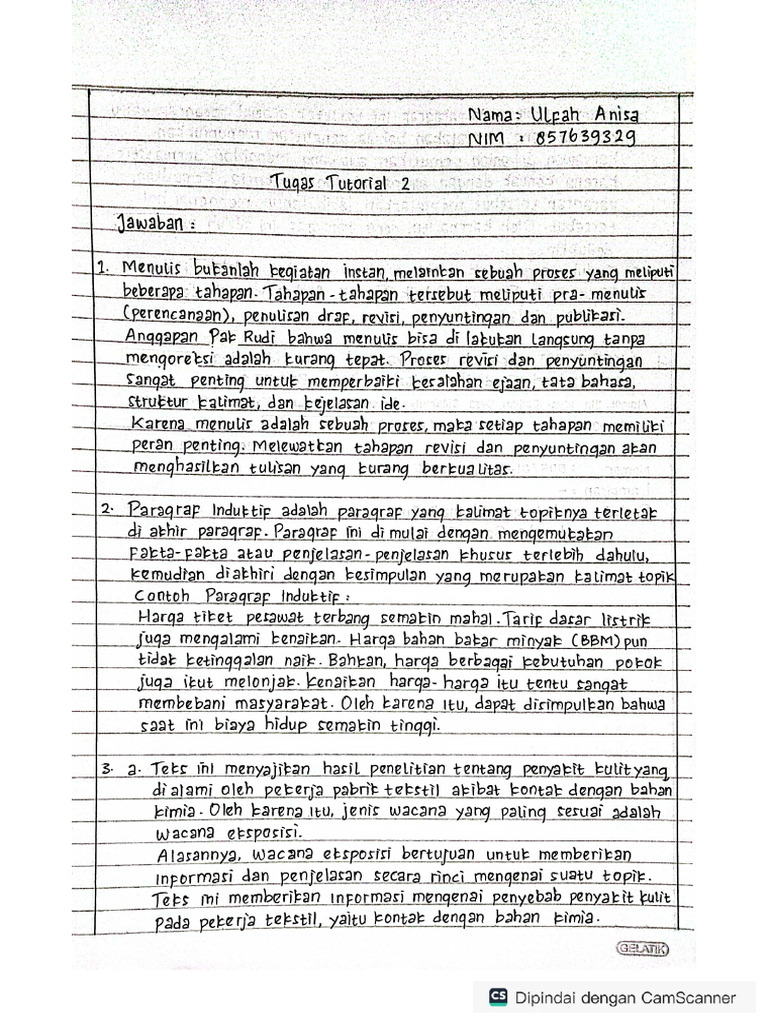 Tugas Tutorial 2 | PDF