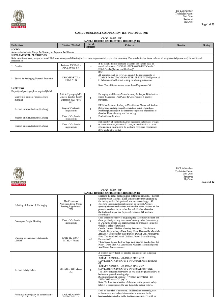 Csco HL PTCL 09425 Uk Candle Holder Candlestick Holder v41 | PDF | Cadmium | Lead