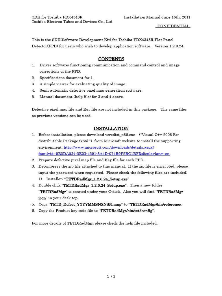 toshiba Installation_Manual_V1.2.0.24 | PDF