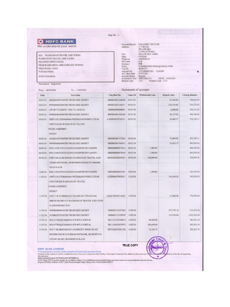 Bank ST WTT 2024 2025 | PDF
