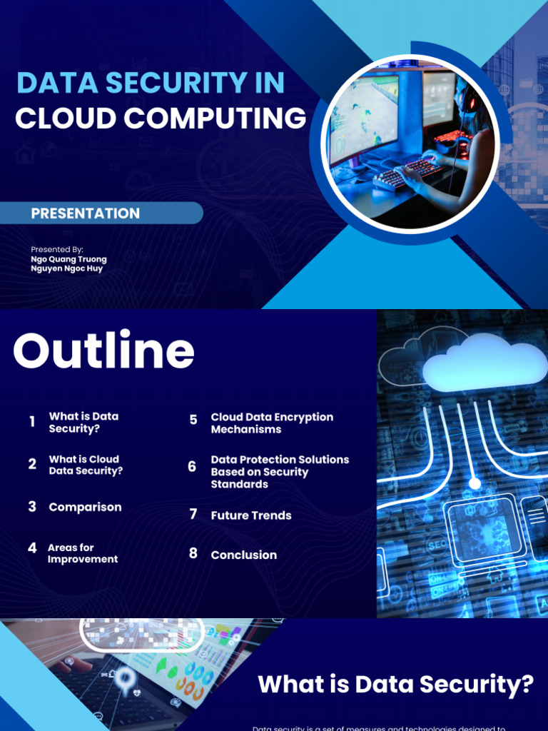 Blue and White Modern Cloud Computing Presentation | PDF