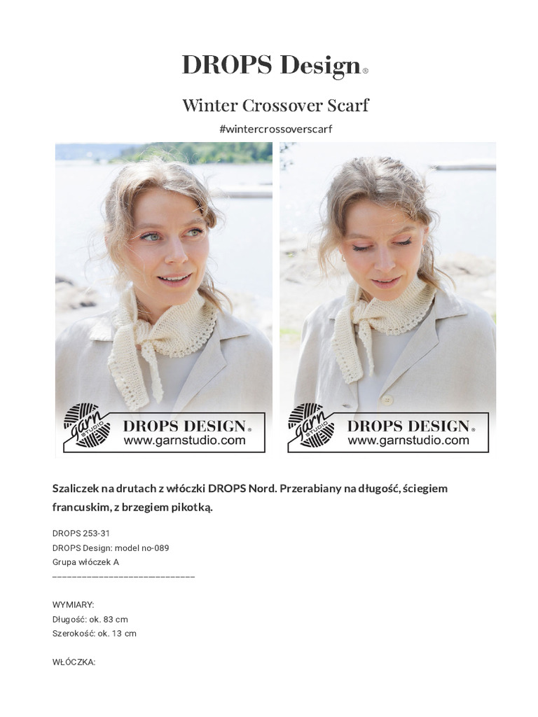 Winter Crossover Scarf: #Wintercrossoverscarf | PDF