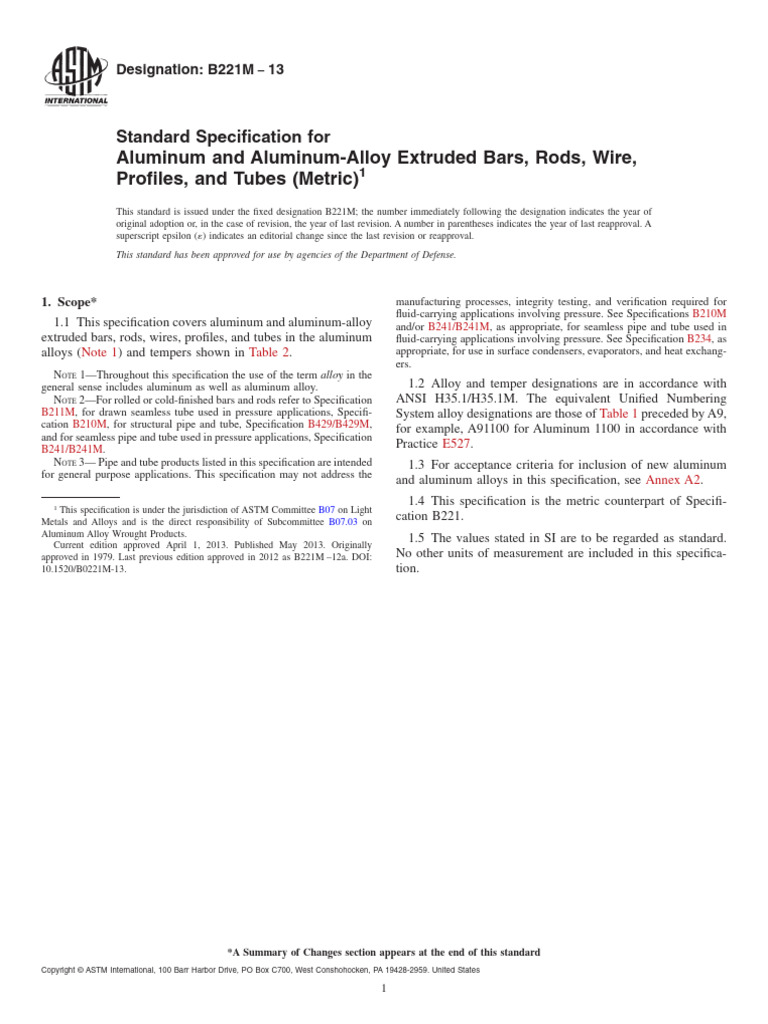 B221M 13 | PDF | Zirconium | Metals