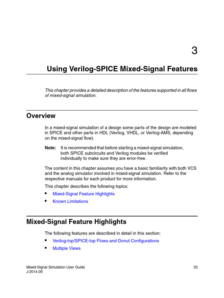 Mixed-Signal Simulation Guide | PDF