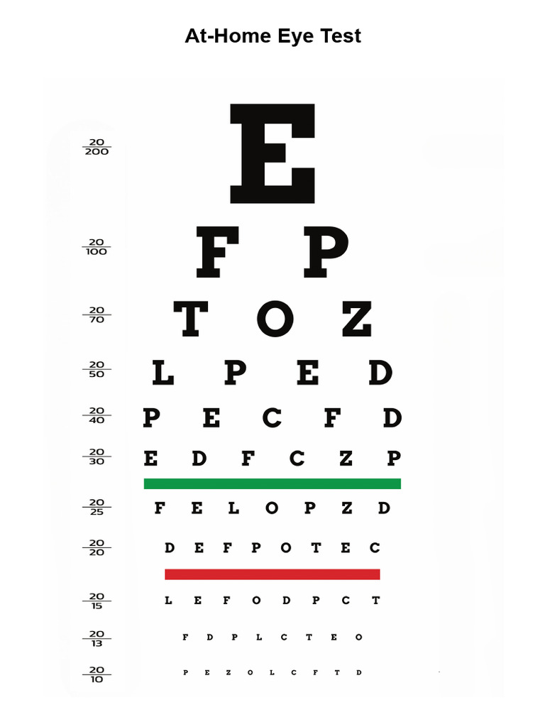 At Home Eye Test | PDF