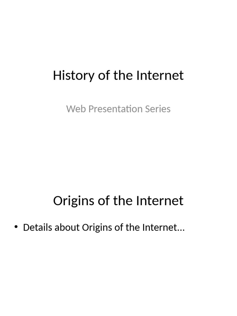 History of The Internet | PDF