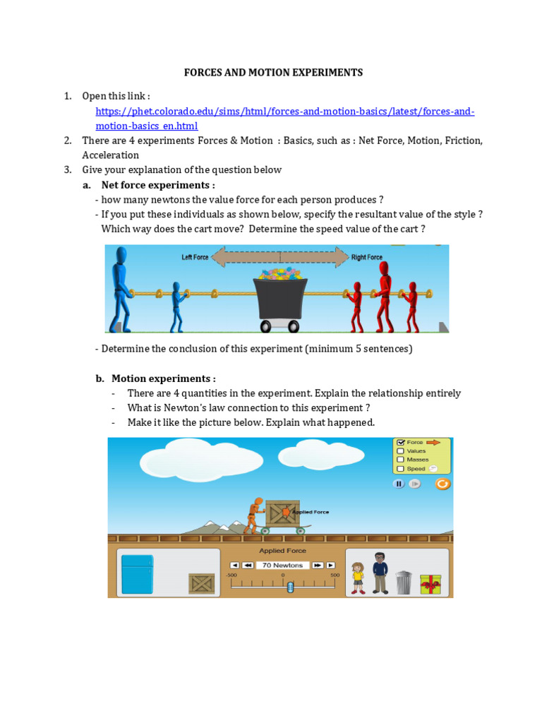 Newton's Law Experiments | PDF