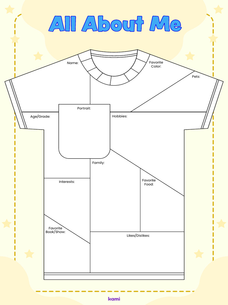 All About Me T Shirt | PDF