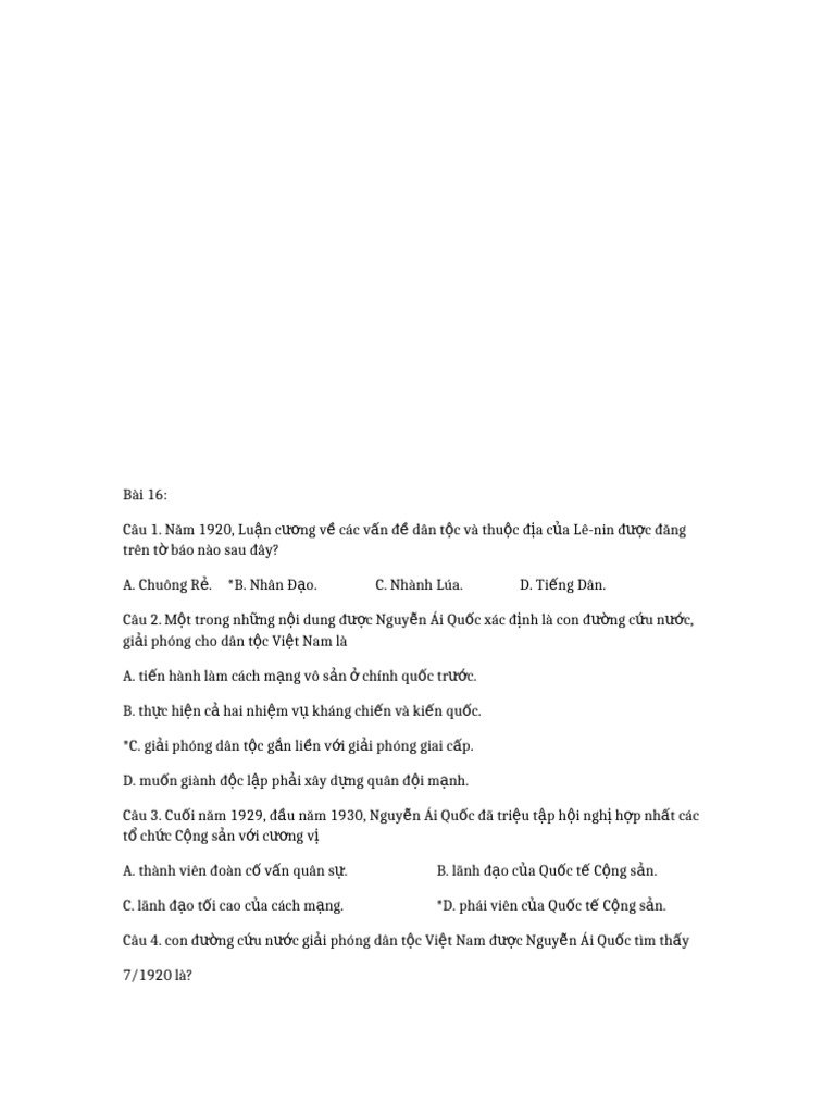 De Su 12 Co Danh Dau Dap An Dung Dot | PDF