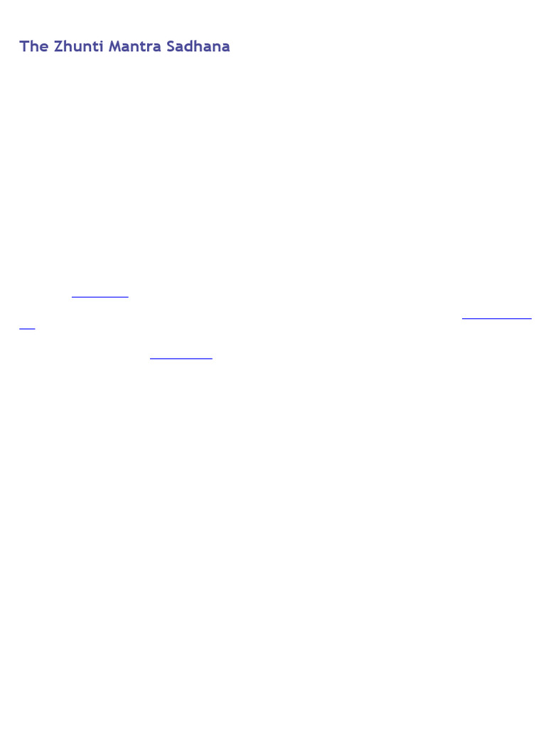 Bodri - The Zhunti Mantra Sadhana | PDF | Vajrayana | Mantra