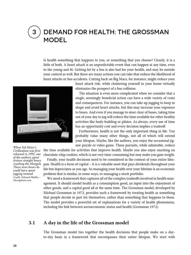 Understanding the Grossman Health Model | PDF | Utility | Consumption ...