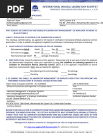 ASCP MLS Experience Documentation Form | PDF | Medical Laboratory ...