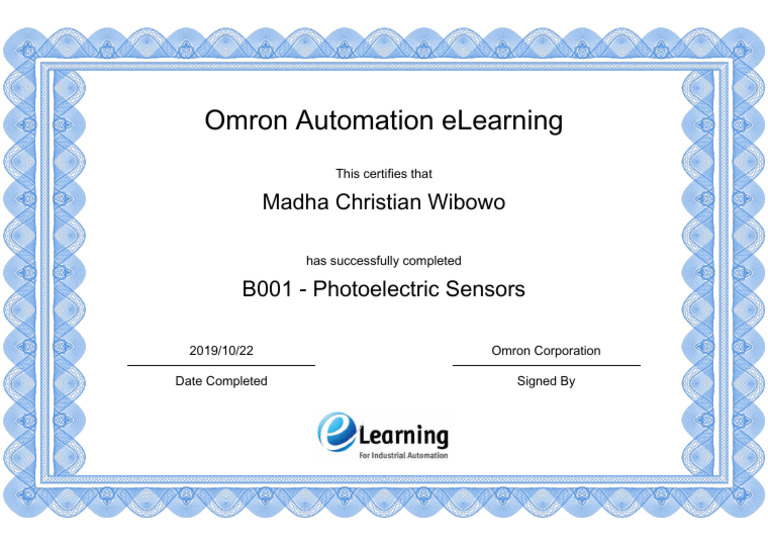 B001 - Photoelectric Sensors | PDF