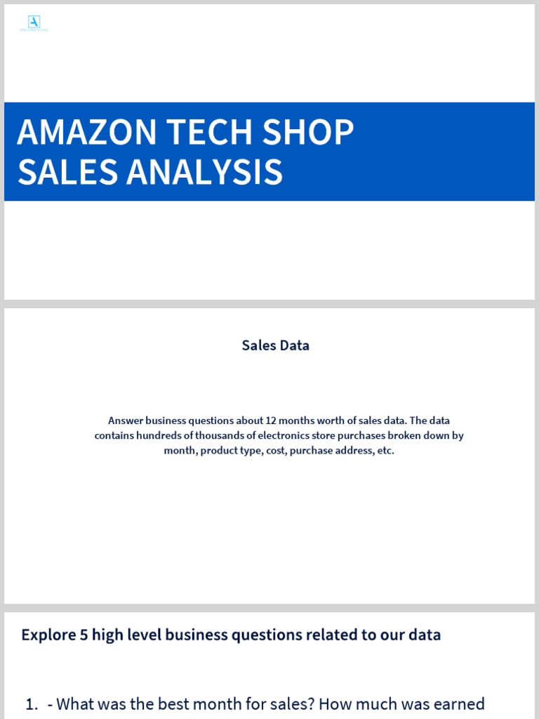 Analyzing 12 Months of Sales Data | PDF