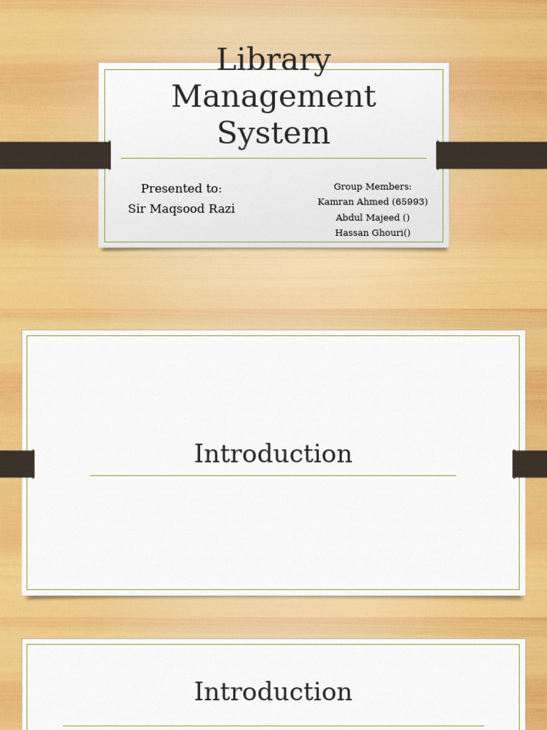 Library Management System | PDF
