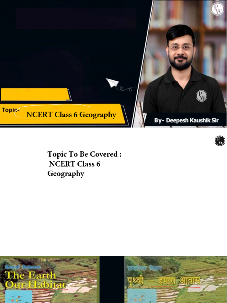 Geography - 6th Class NCERT | PDF