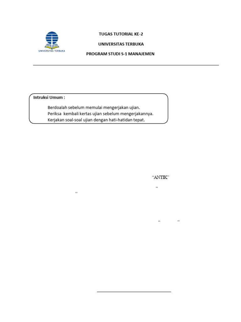 TUGAS TUTORIAL KE 2 | PDF