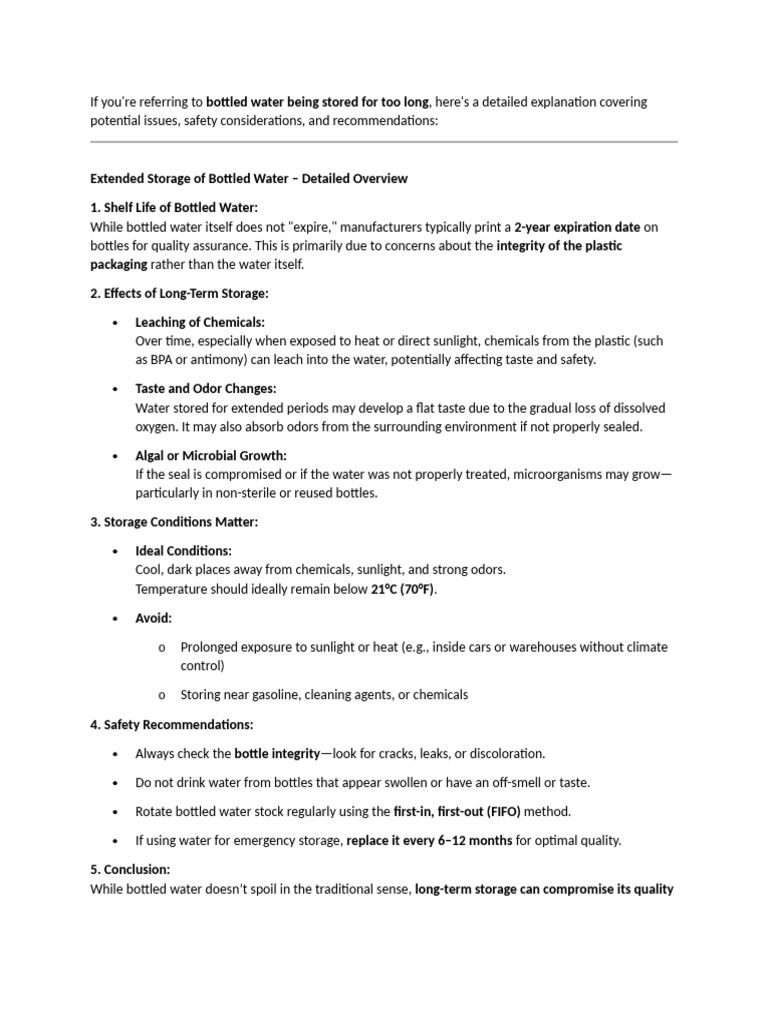 Bottle Water conversation | PDF