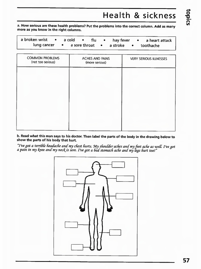 1. Health & Sickeness | PDF