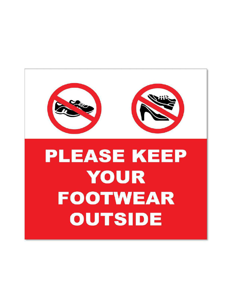 Keep Footware Outside | PDF