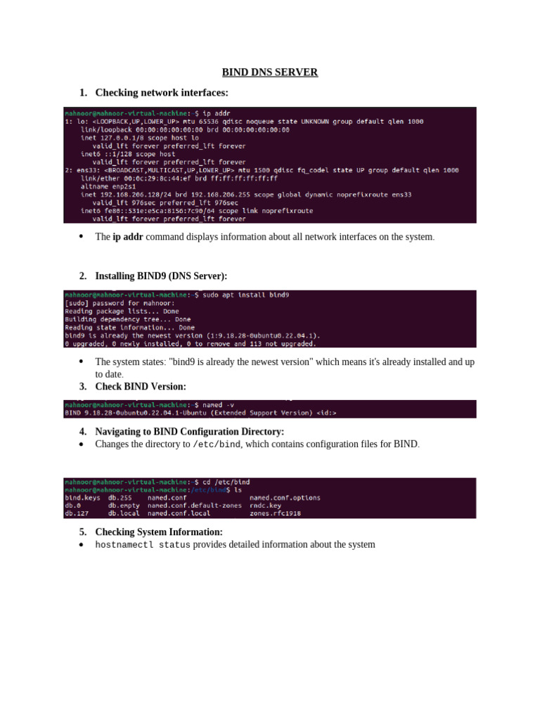 Bind DNS Server | PDF