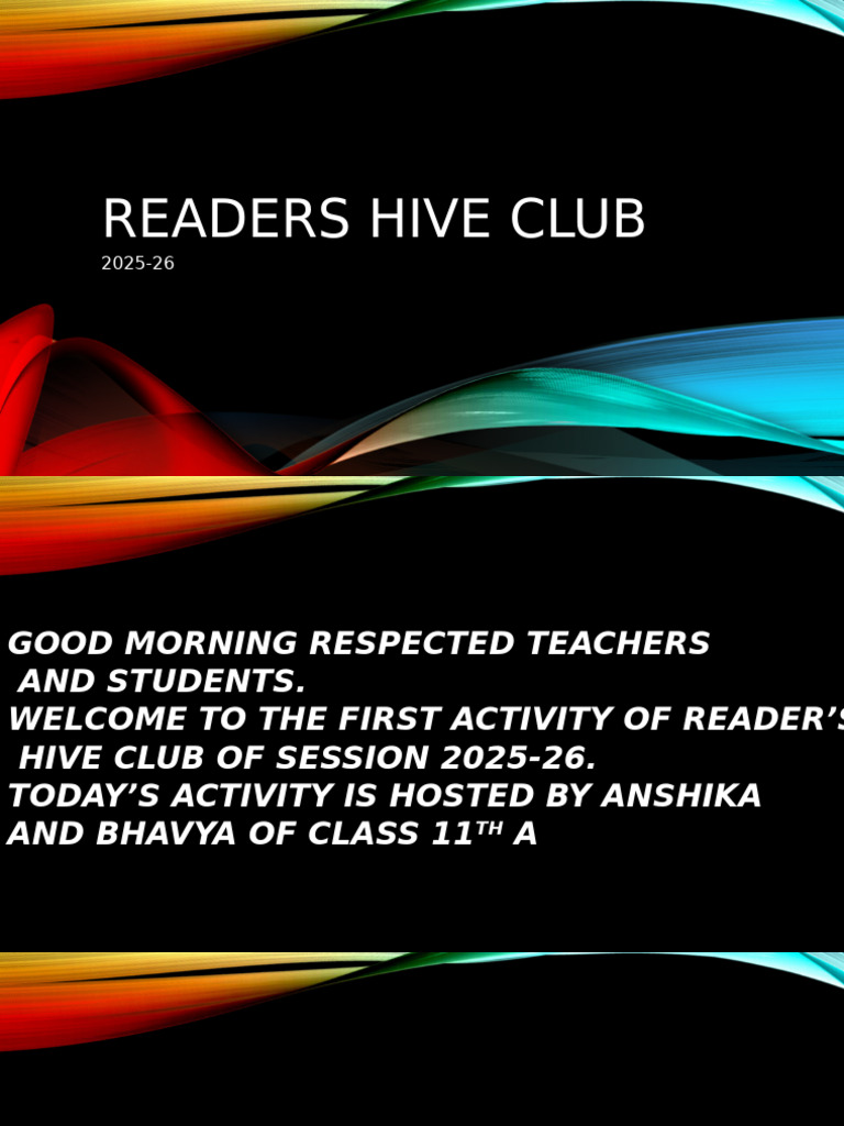 Readers Hive Club | PDF