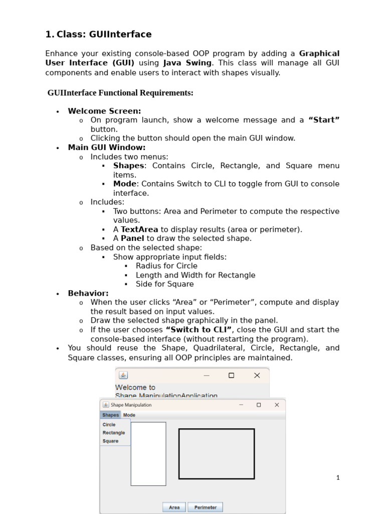 Exercise On GUI - Continuation of Pillar Exercise | PDF