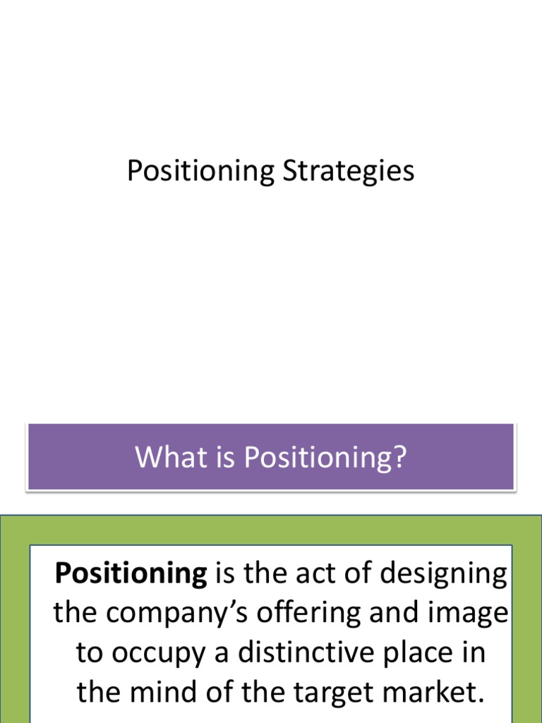 Positioning | PDF | Brand | Sales