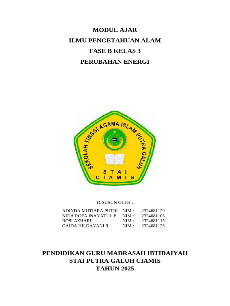 Modul Ajar Ipa - Kel - 3 | PDF