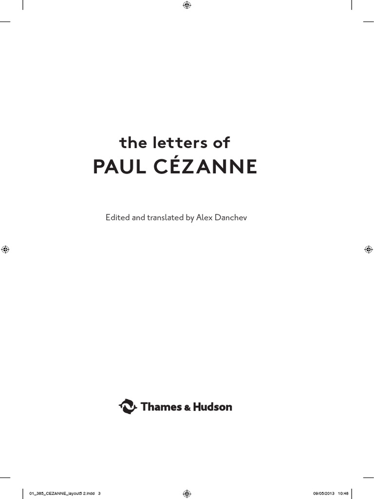 Danchev Letters of Paul Cezanne | PDF | Paul Cézanne | Vincent Van Gogh