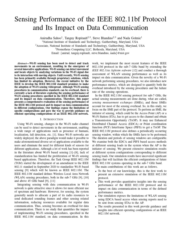 VTC Fall 2024 Camera Ready PDF | PDF | Ieee 802.11 | Wi Fi