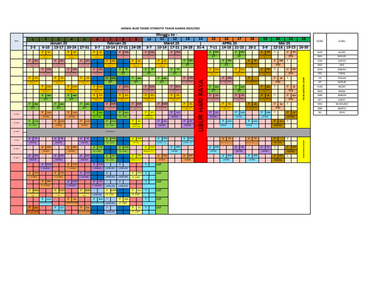 Langkah Pembuatan Jadwal Blok TKR, TAB TSM Kur Merdeka Rev 8 (Perubahan ...