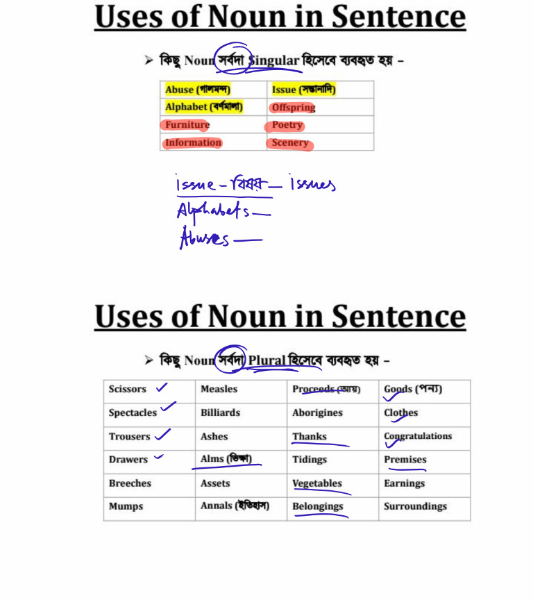 Slide Class-04 Noun ACS Engineering 2022-27-28 | PDF