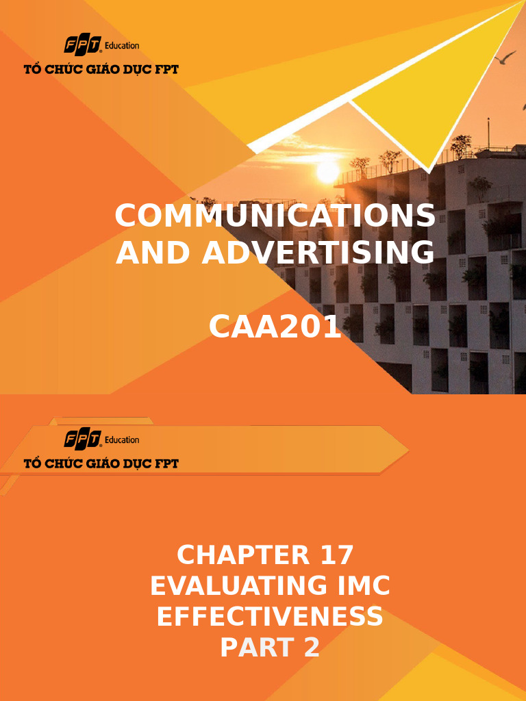 Session30 Chapter17 EvaluatingIMCEffectiveness | PDF | Evaluation | Brand