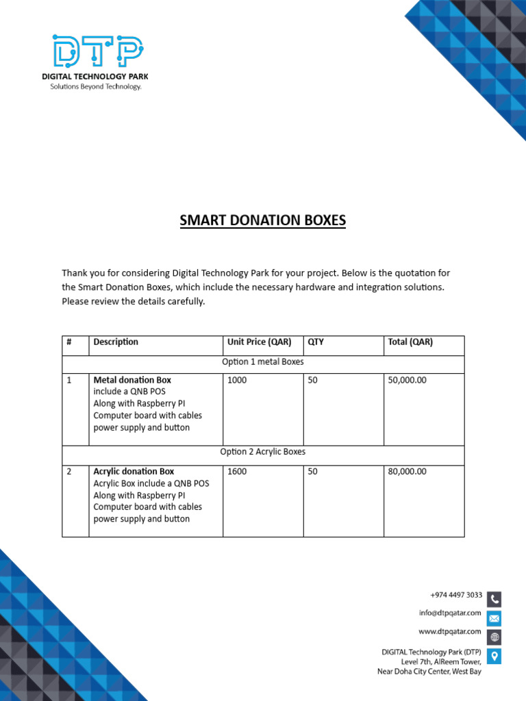 Smart Donation Boxes | PDF
