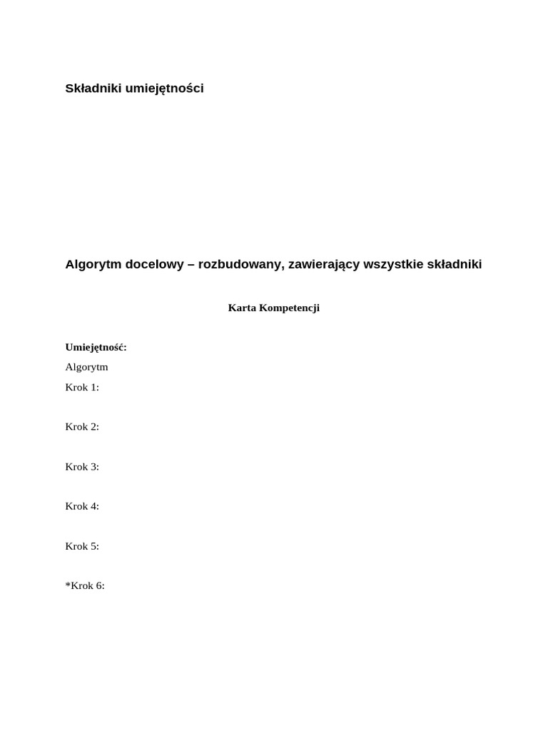 Algorytmy Ćwiczenie | PDF